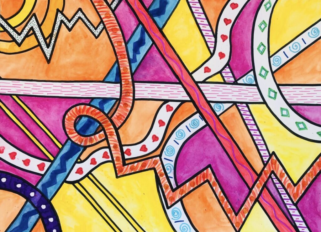 IES. Artes plásticas: Tarea 1º ESO: La línea como elemento expresivo