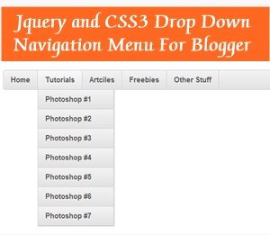 How To Add Drop Down Navigation Menu In Blogger | Picture Tutorials ...