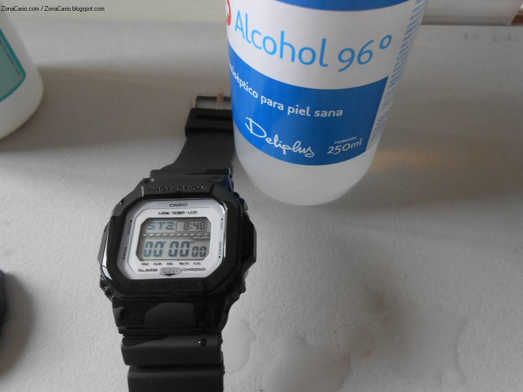 Zona Casio: Los relojes de Casio frente a los diversos desinfectantes