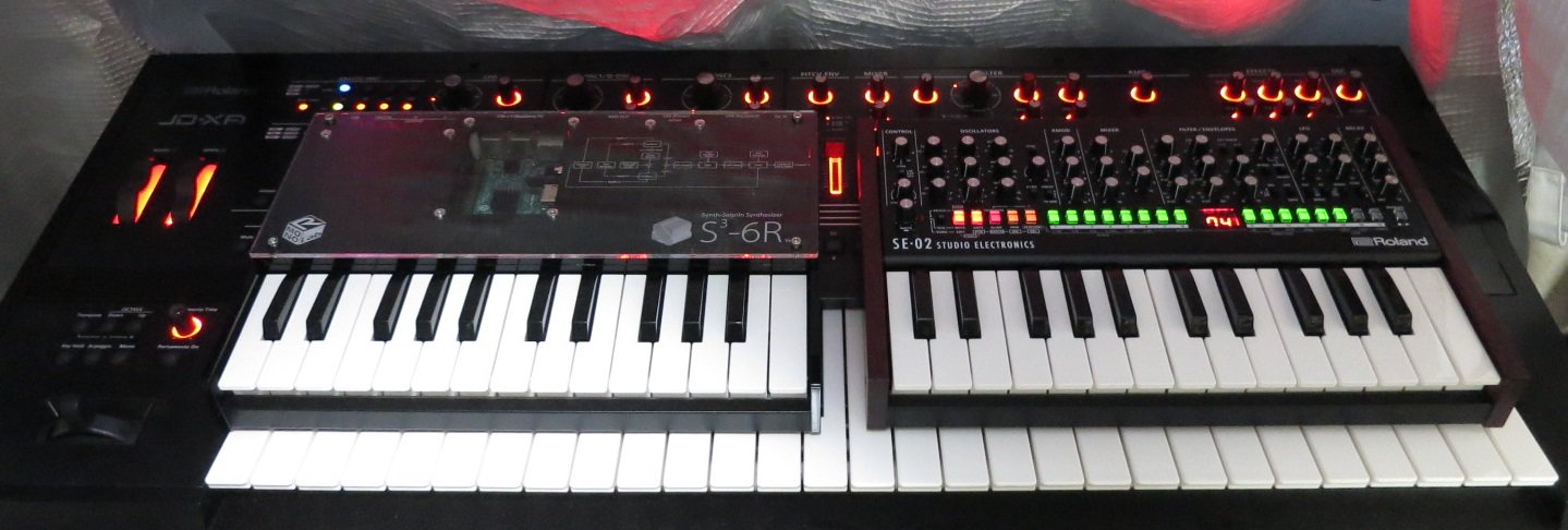 Matrixsynth S3 6r Raspberry Pi Synth And R Mono Lab Wood Side Panels For Roland Boutique Keyboard