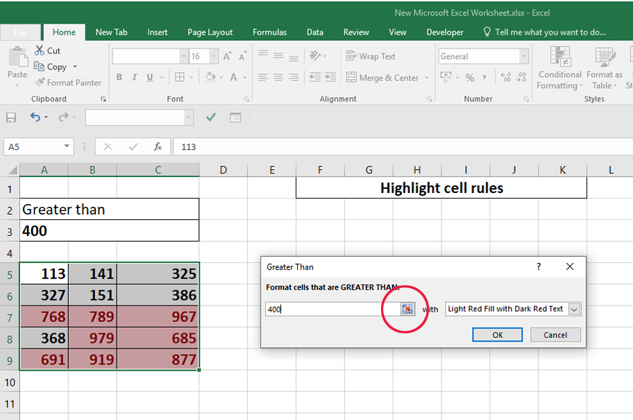 excelintoexcel: conditional formatting | Chapter 1 | greater than