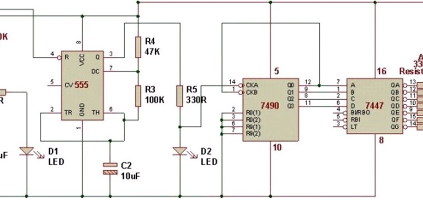 Hobby In Electronics Digital Object Counter Using Ldr And Digital Ic 7490 1898