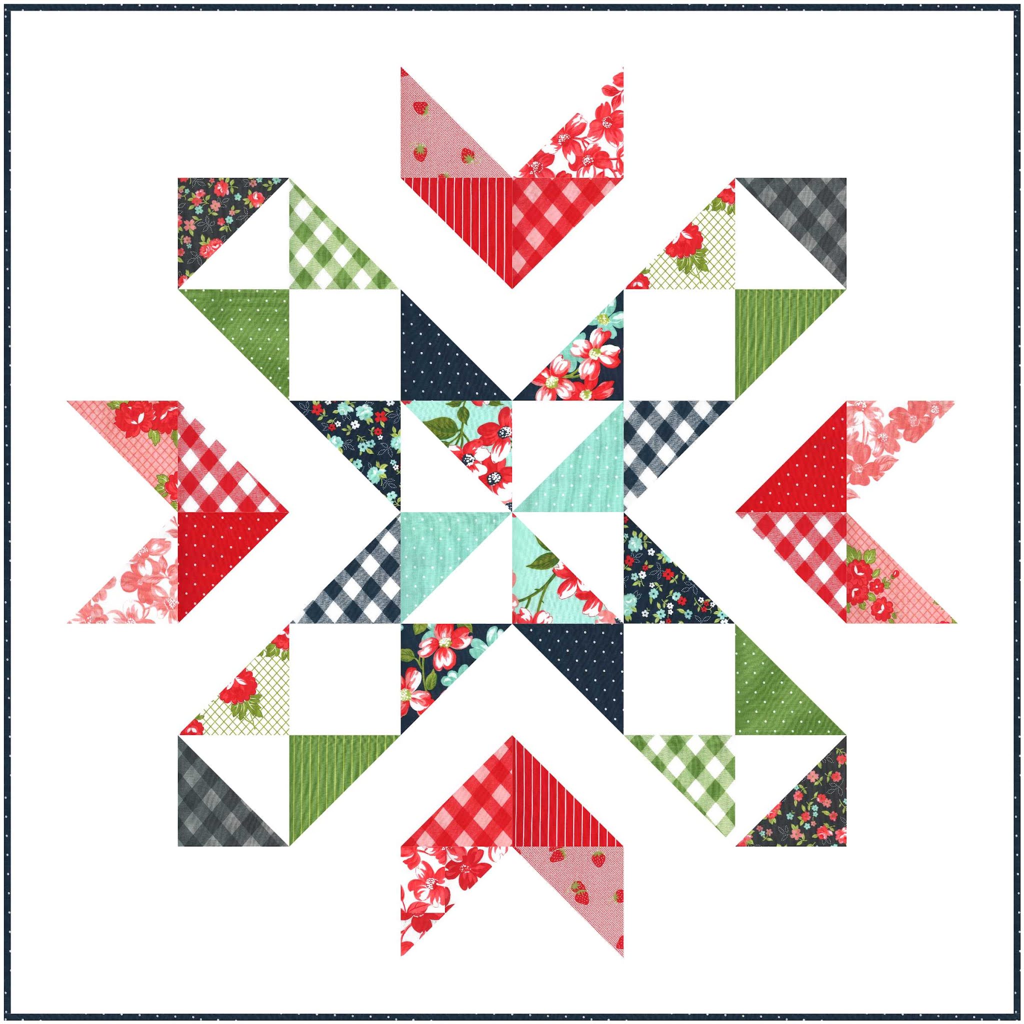 Fresh Dew Drops: New Quilt Pattern: Star Cross