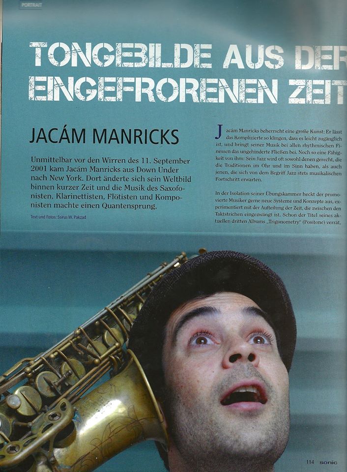 Dan Voss Music Blog: Jacam Manricks in "Sonic"