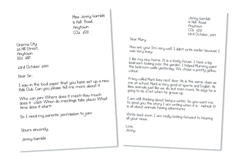 Formal Letter For Class 5 - Formal Letter