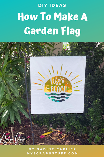 Life's A Beach Garden Flag ~ Nadine Carlier