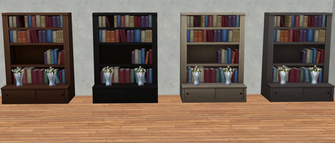 TheNinthWaveSims: The Sims 2 - TS4 Get to Work Bookcase for The Sims 2