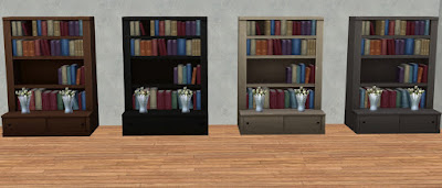 TheNinthWaveSims: The Sims 2 - TS4 Get to Work Bookcase for The Sims 2