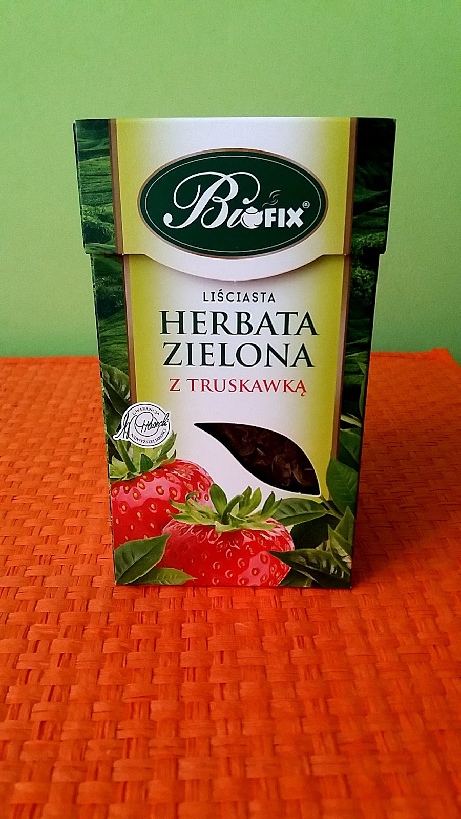 Testowanie produktów : Liściasta herbata zielona z truskawką Bifix