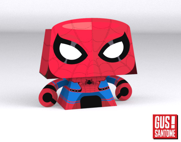 Faça já o seu Mini-homem-aranha Paper Toy