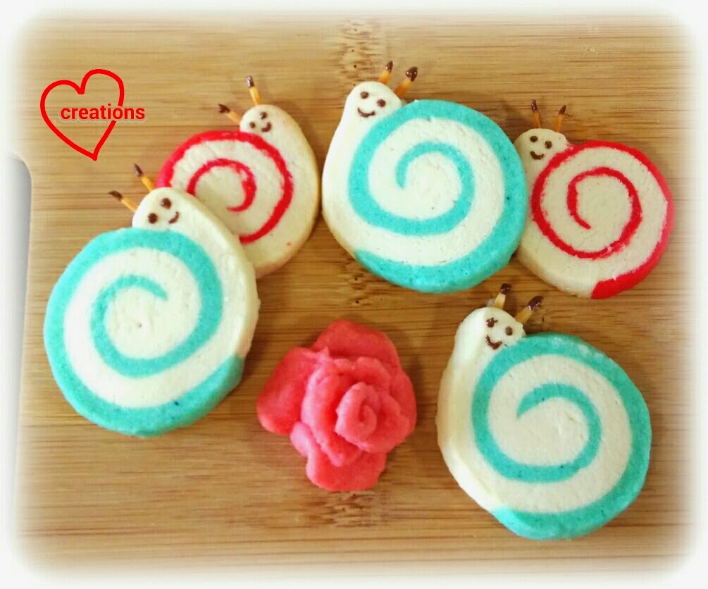 Loving Creations for You: Snail Shortbread Cookies