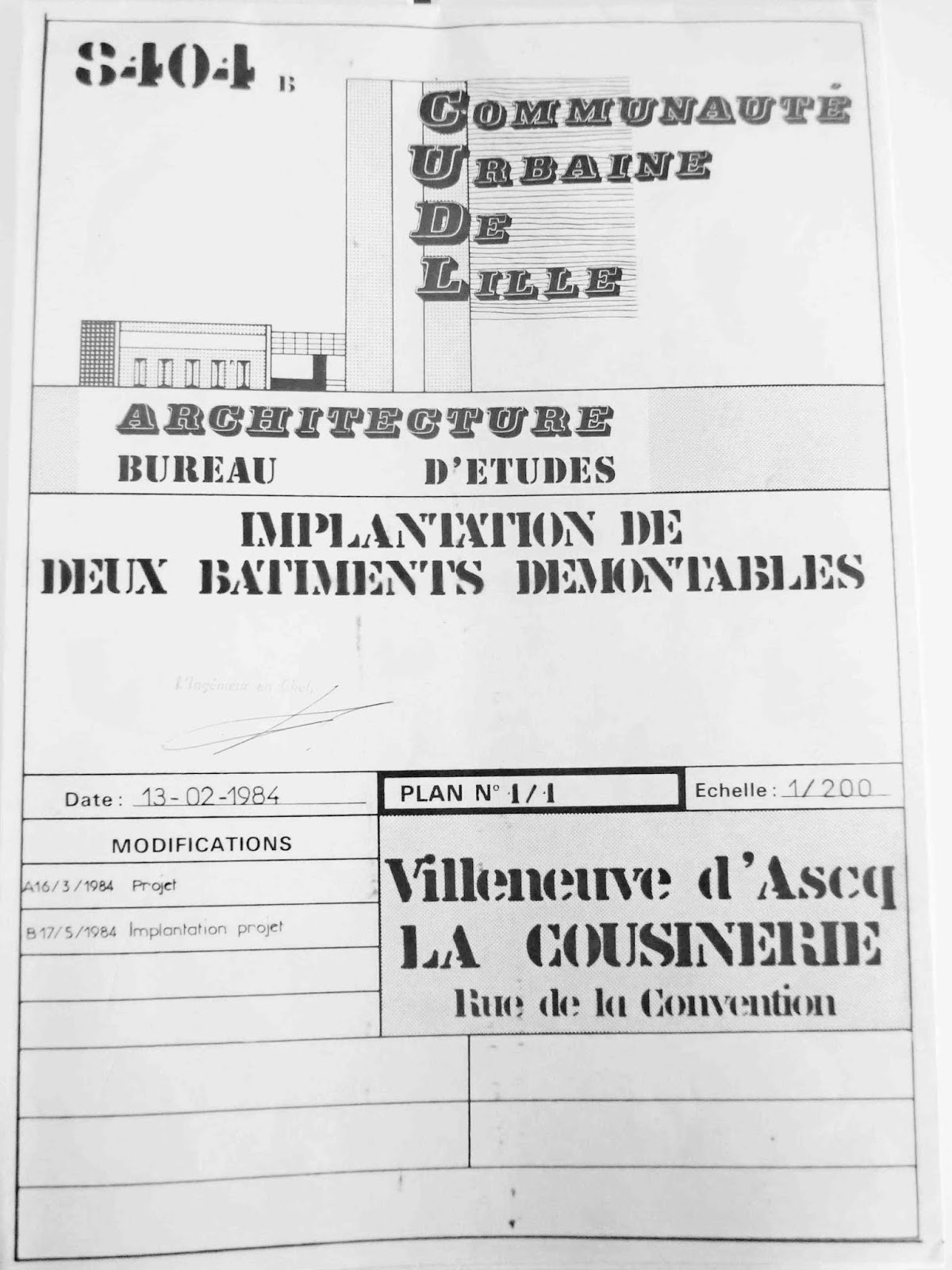 Mémoires Urbaines du Nord: 🎓 Un collège provisoire...