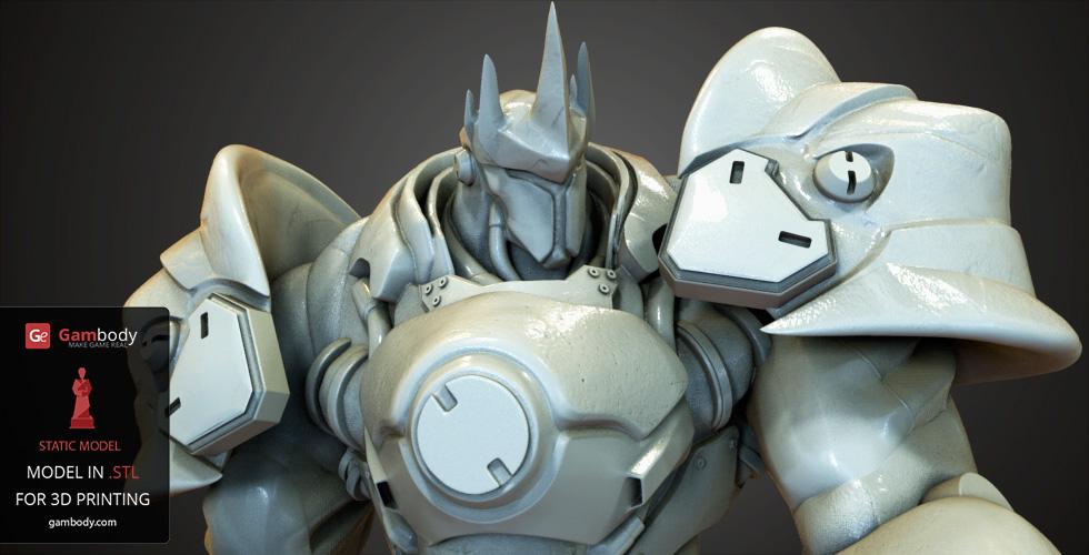 Overwatch - Reinhardt 3D Model | Static Figurine | 3D Printing Designs