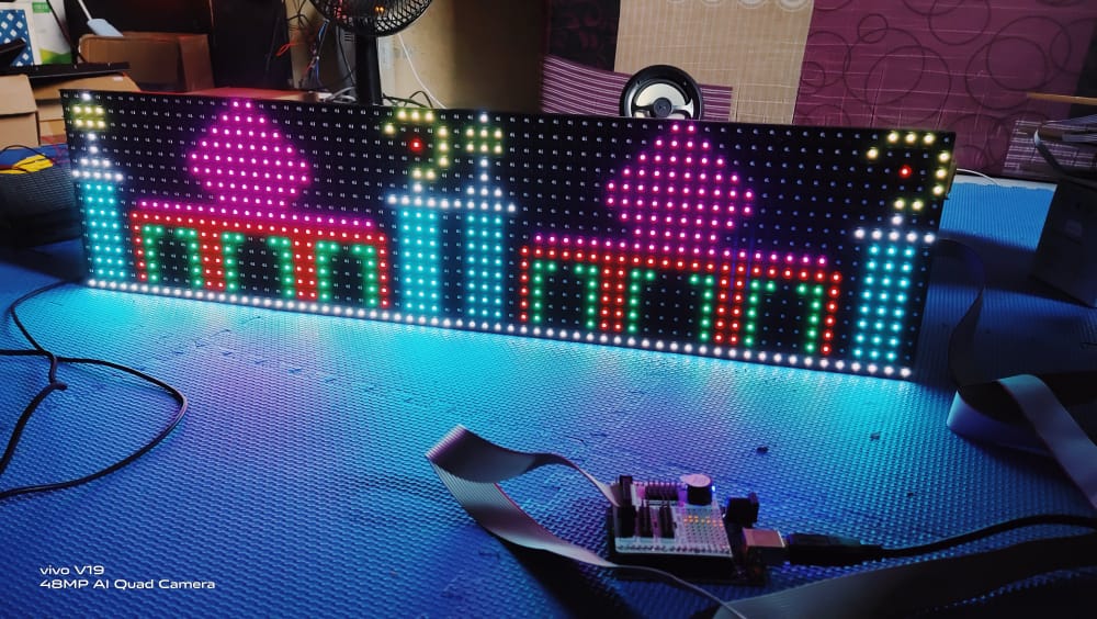 Belajar Arduino P10 RGB HUB75 Dengan DMD Shield Uno - Dicky B_Mz