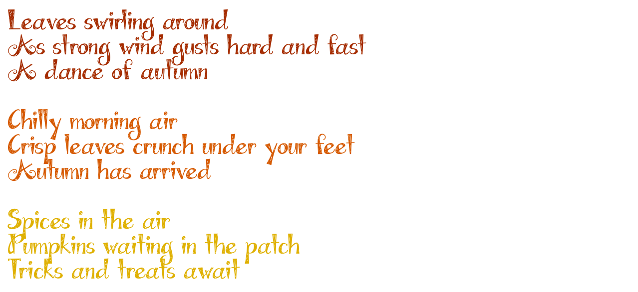 Haiku Poems About Fall