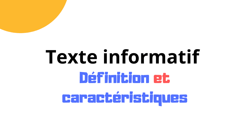 texte informatif