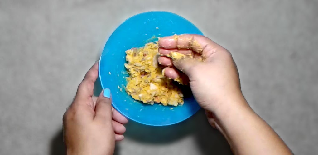 Mutton fat pakora / Khashir mangser chorbir bora / খাঁসির মাংসের চর্বির ...