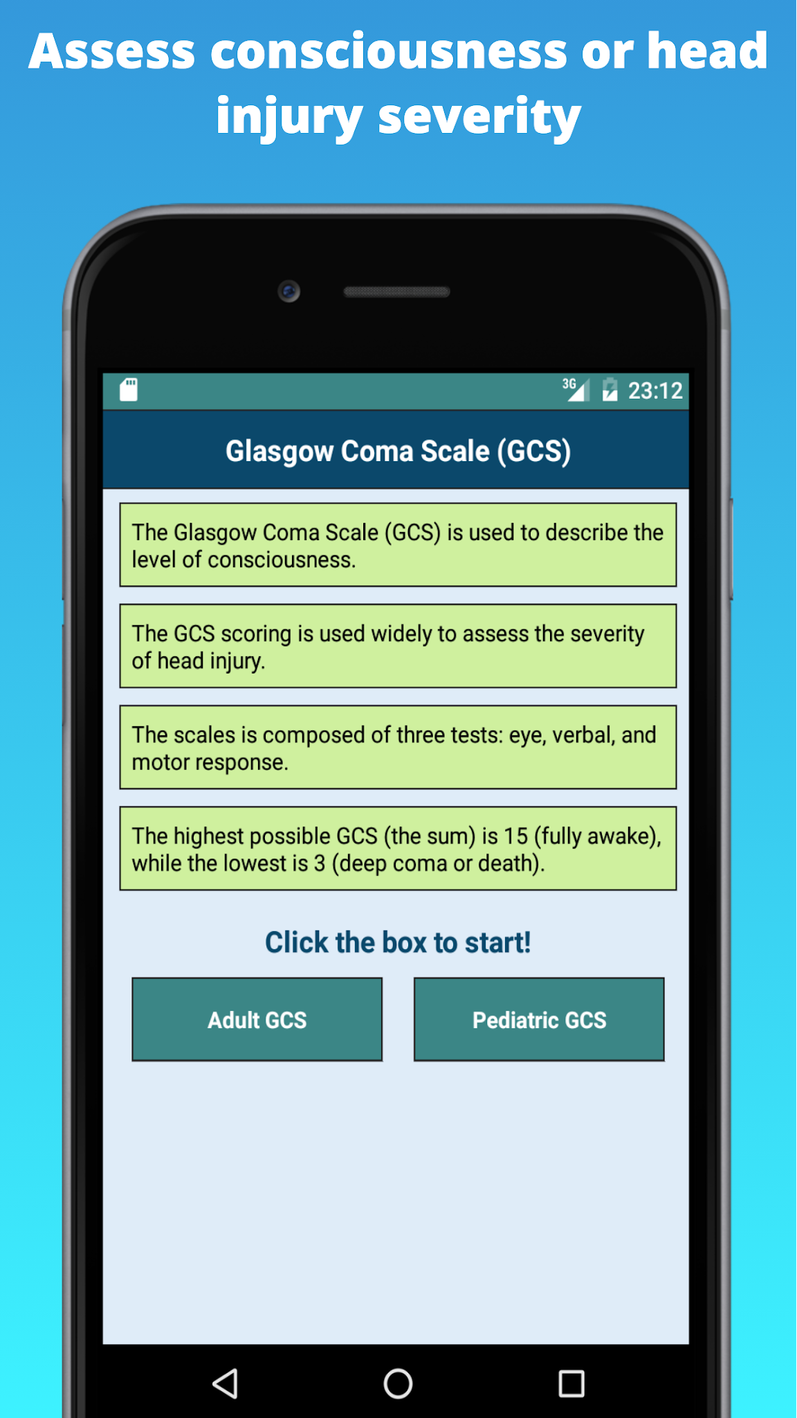 Glasgow Coma Scale: GCS Score, Consciousness Level ~ iMedical Apps