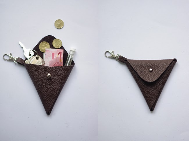 Triangle Leather Pouch Tutorial ~ DIY Tutorial Ideas!