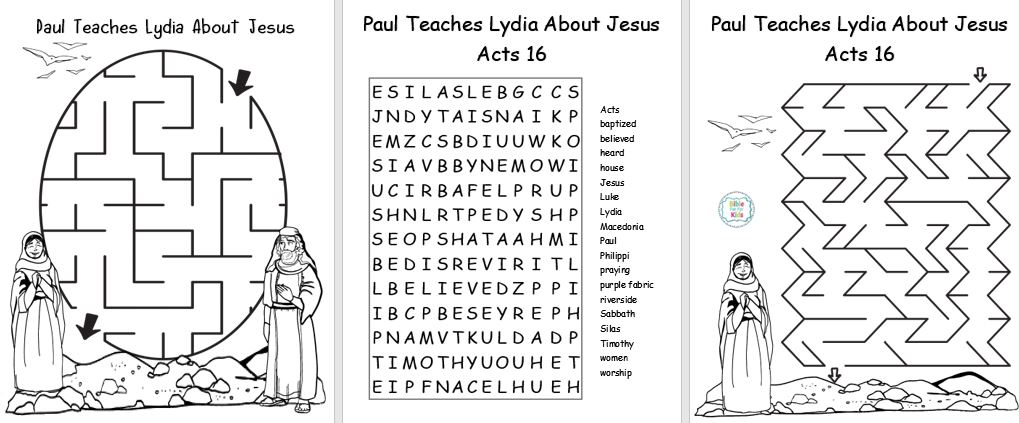 Paul Taught Lydia About Jesus | Bible Fun For Kids