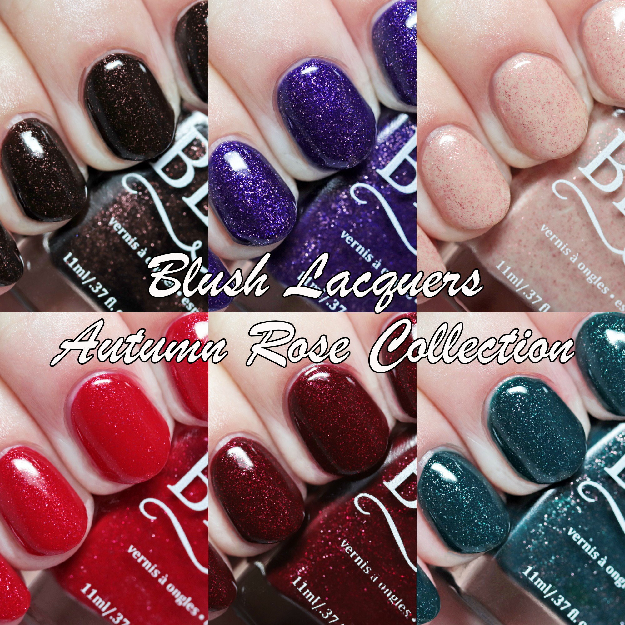 The Polished Hippy: Blush Lacquer Autumn Rose Collection Swatches and ...