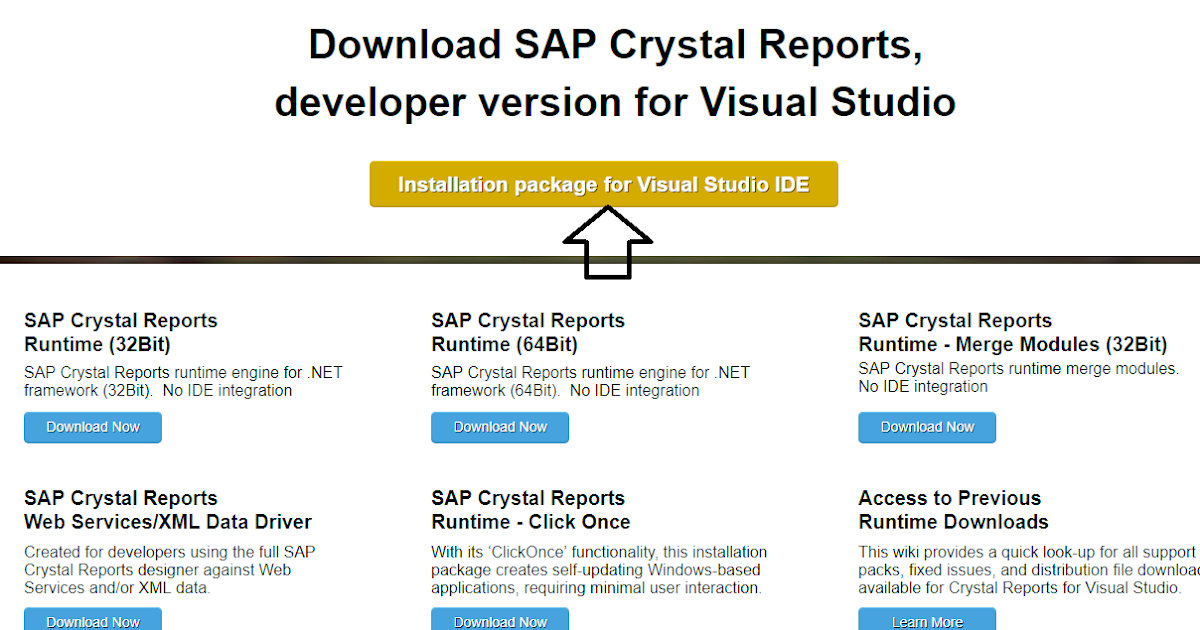 Instalar Crystal Report En Visual Studio 2015