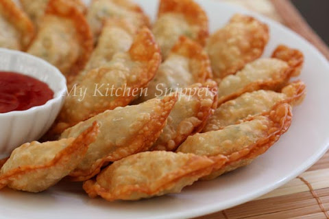 My Kitchen Snippets: Fried Tofu and Meat Sui Kow/Fried Tofu and Meat ...