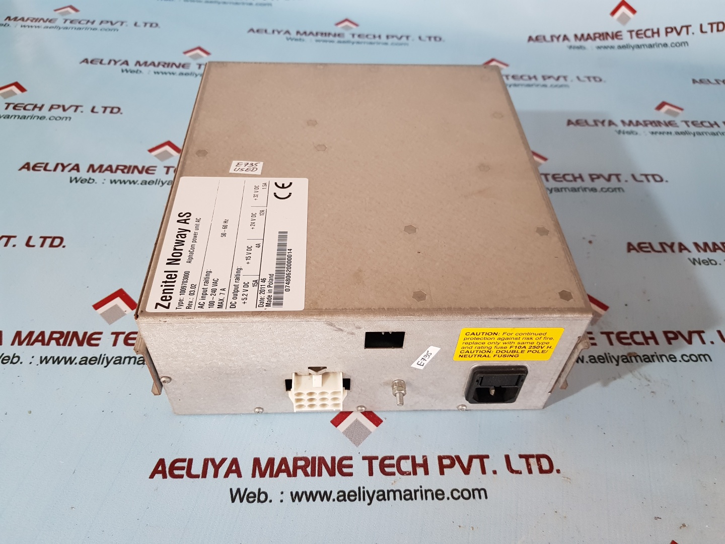 ZENITEL 1009703000 ALPHACOM POWER UNIT AC - Aeliya Marine