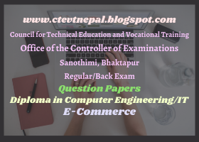 E-Commerce - 6th Semester Questions Papers CTEVT | Diploma in Computer ...