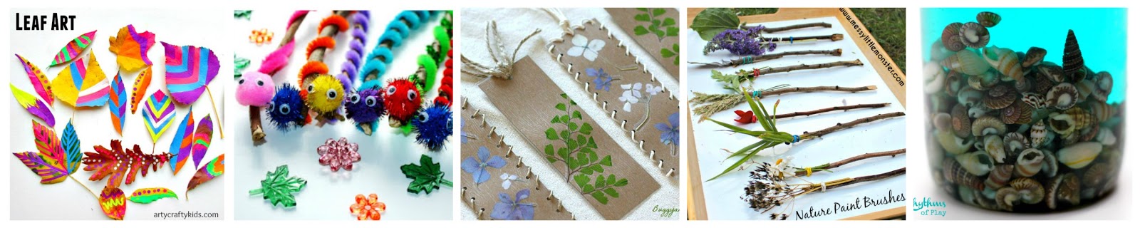 Learning and Exploring Through Play: 30 Nature Crafts for Kids