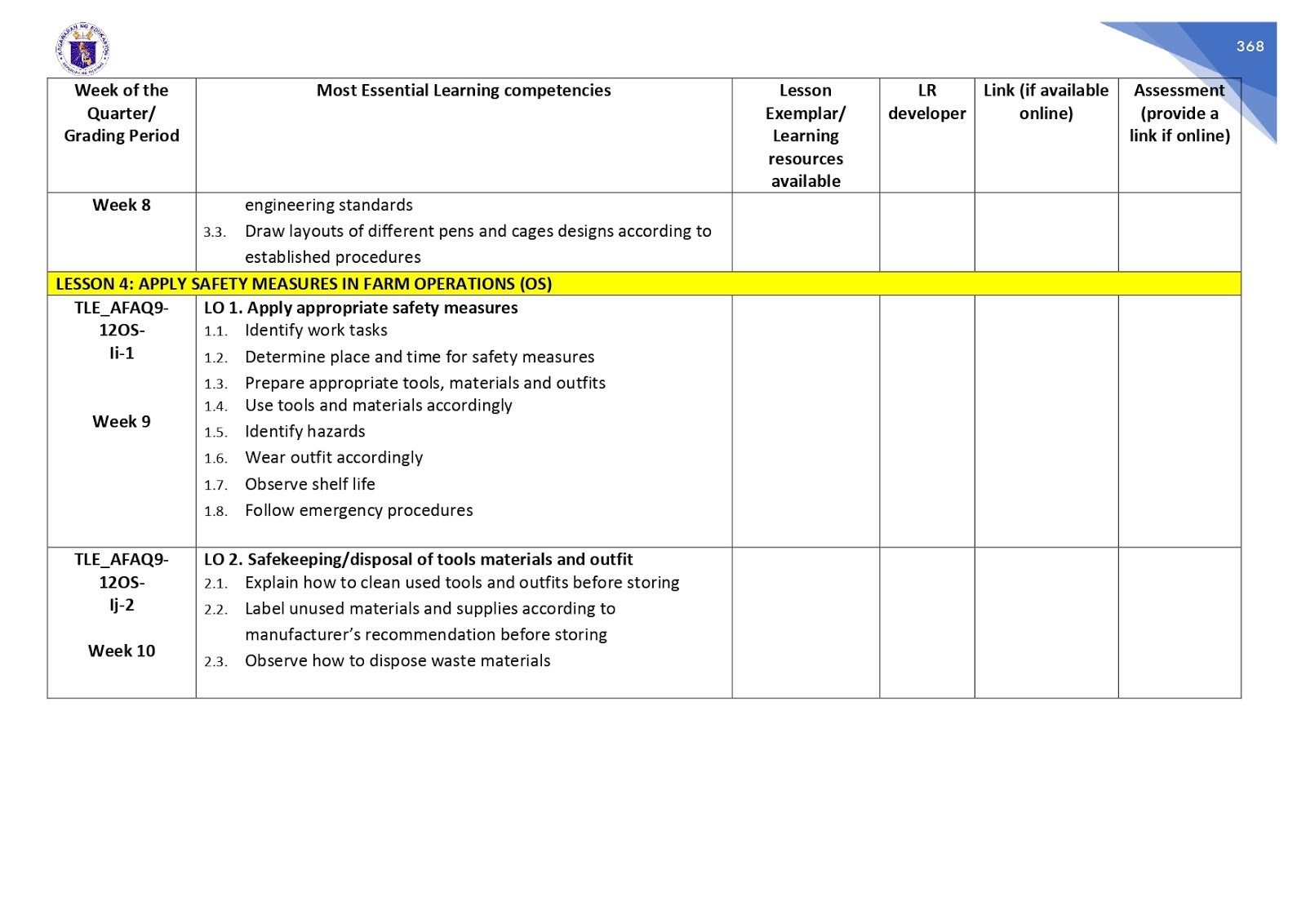 DepEd Memos, Orders & Results: Most Essential Learning Competencies in ...