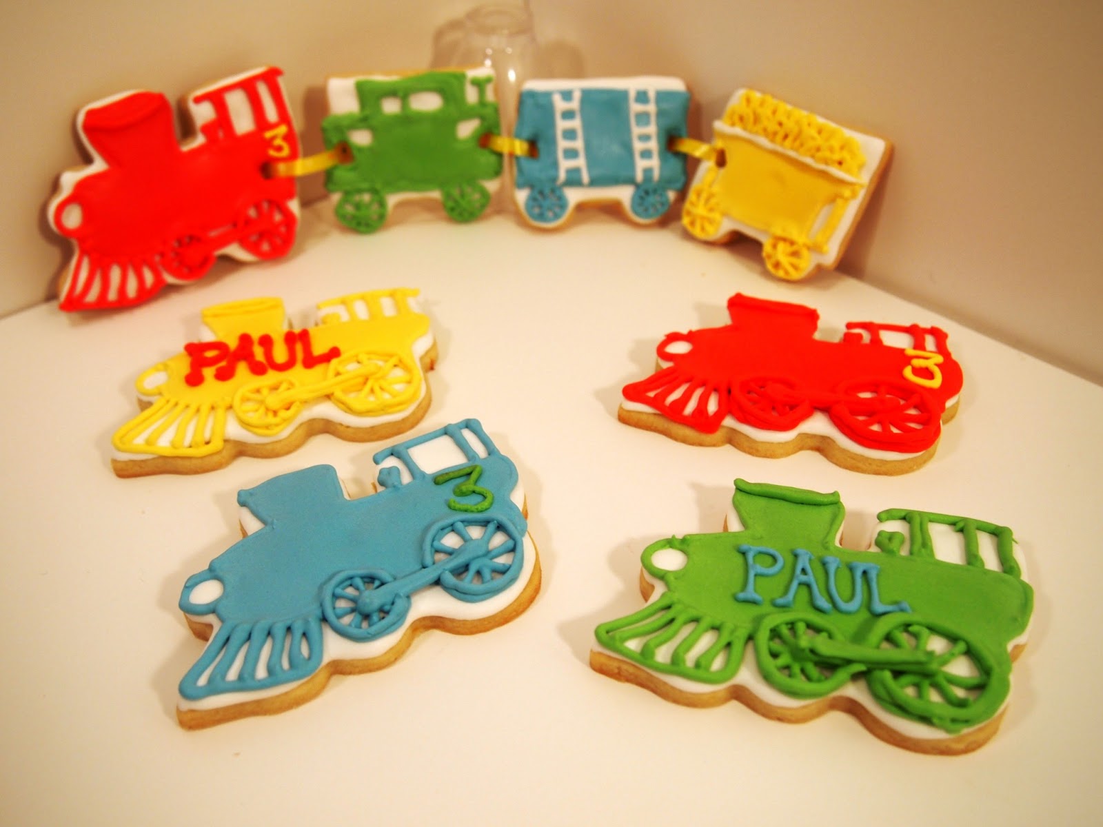 Something Sweet: Train Birthday Cookies