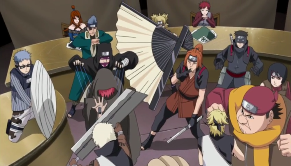 Tudo Sobre Naruto: Reunião dos Cinco Kages