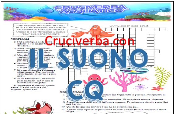 Giochiecolori.it - Maestro Fabio : PAROLE CON CQ: IL CRUCIVERBA IN RIMA ...