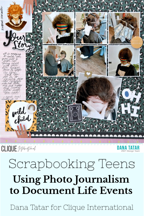Teen Makeover Scrapbook Layout - Clique International