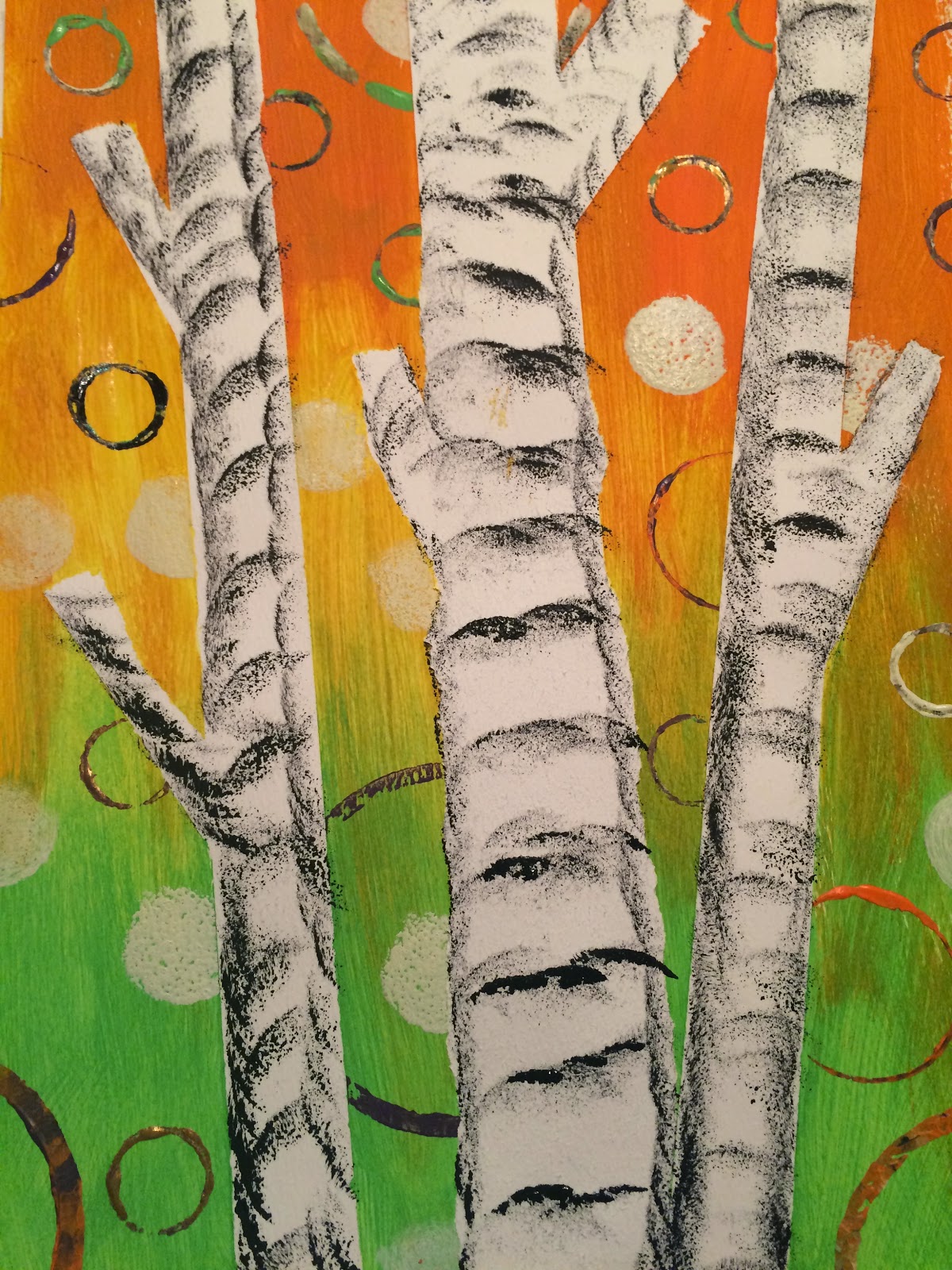 Teaching Elementary Art: Birch Tree Lesson