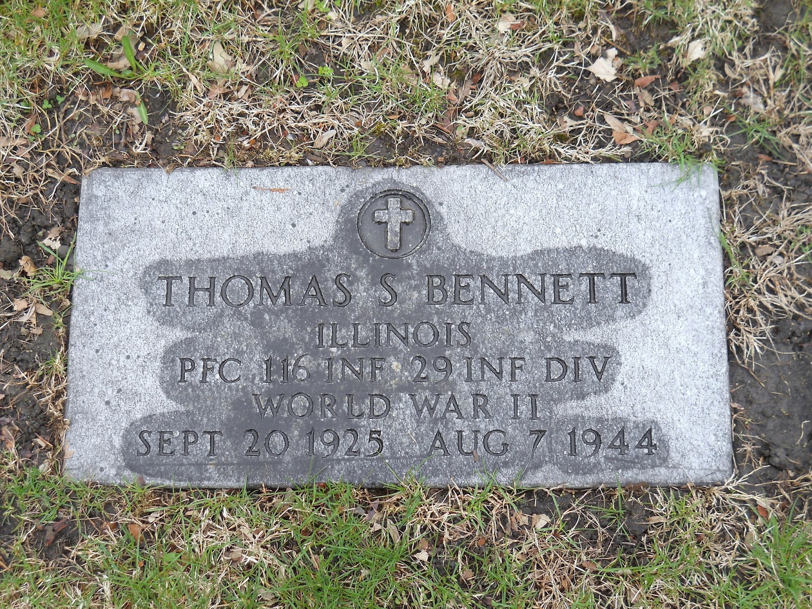 116th Infantry Regiment Roll of Honor: PFC Thomas S Bennett