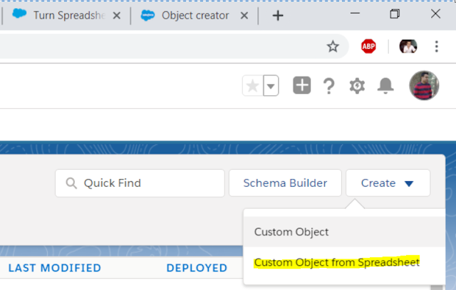 Amit Salesforce Salesforce Tutorial Create Object From Spreadsheet