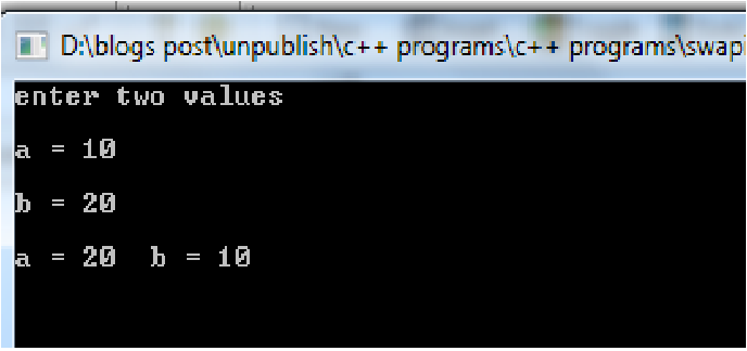 C C Programs C Program To Swap Two Numbers Using Third
