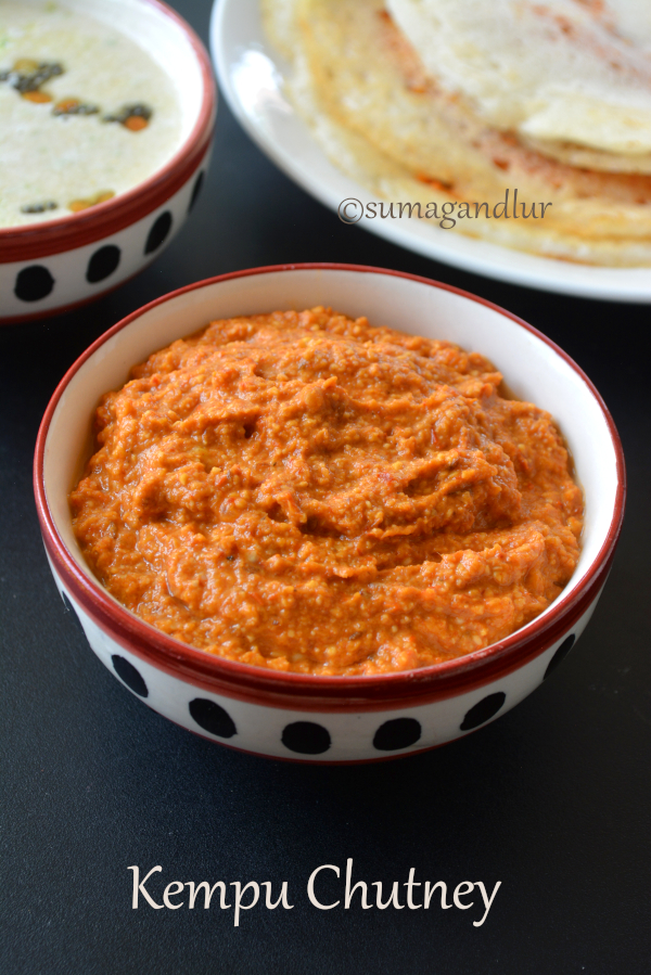 Veggie Platter: Kempu Chutney