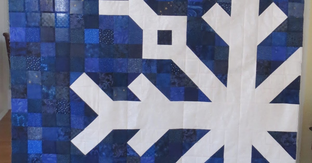 Quilting on Main Street: Modern Handcraft Snowflake Quilt - Snow Day