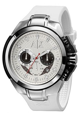 ARMANI EXCHANGE MEN White Rubber Sport Watch | SHOPPE FOR SHOP