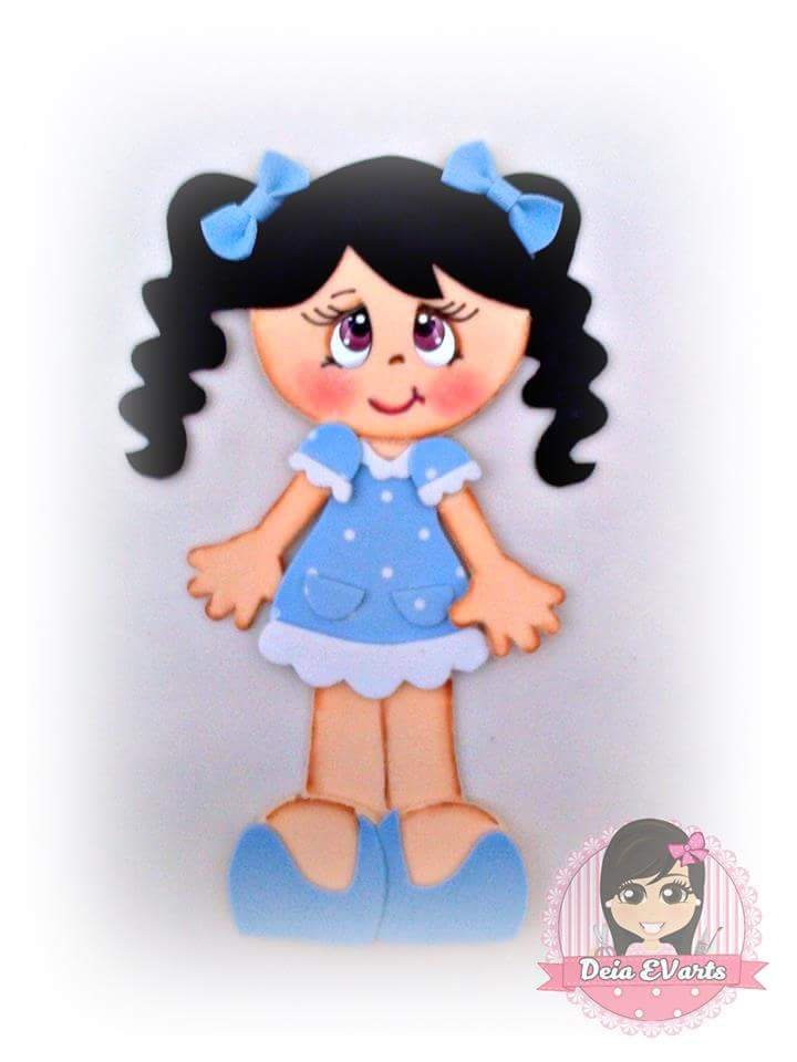 Eu Amo Artesanato: Boneca em Eva com Molde