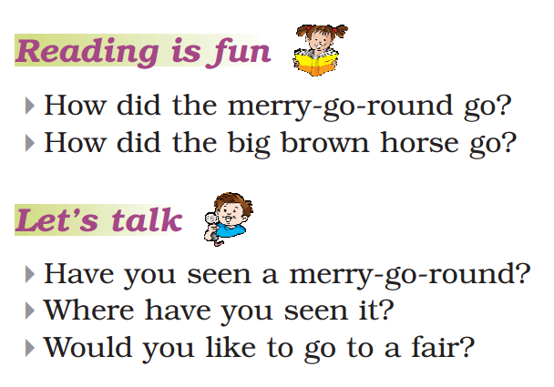 children poem - Merry-Go-Round | English poems, English poems for kids.