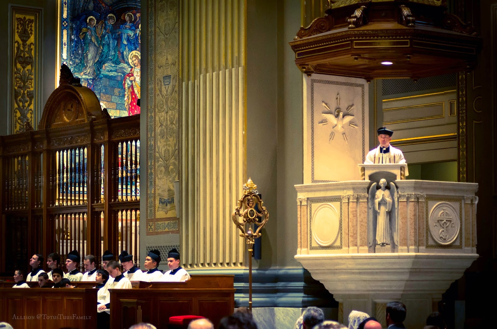 Photographs of the Solemn High Mass at the Cathedral Basilica in ...