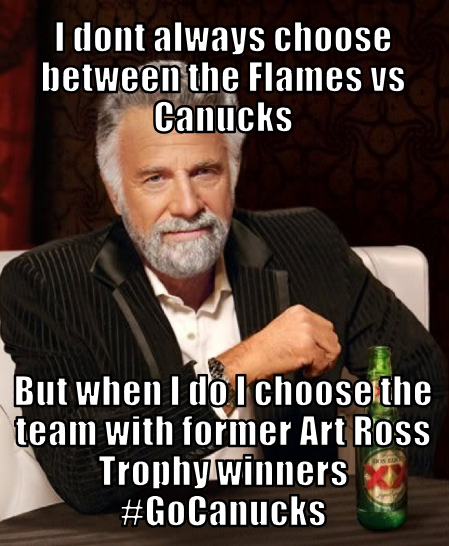 Bill's Friday Funnies : Top 10 Memes for Canucks vs Flames for 2014-2015