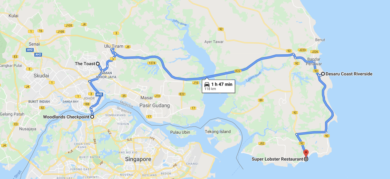 Malaysia 2D1N Desaru Road Trip Itinerary & Adventure Waterpark Desaru ...