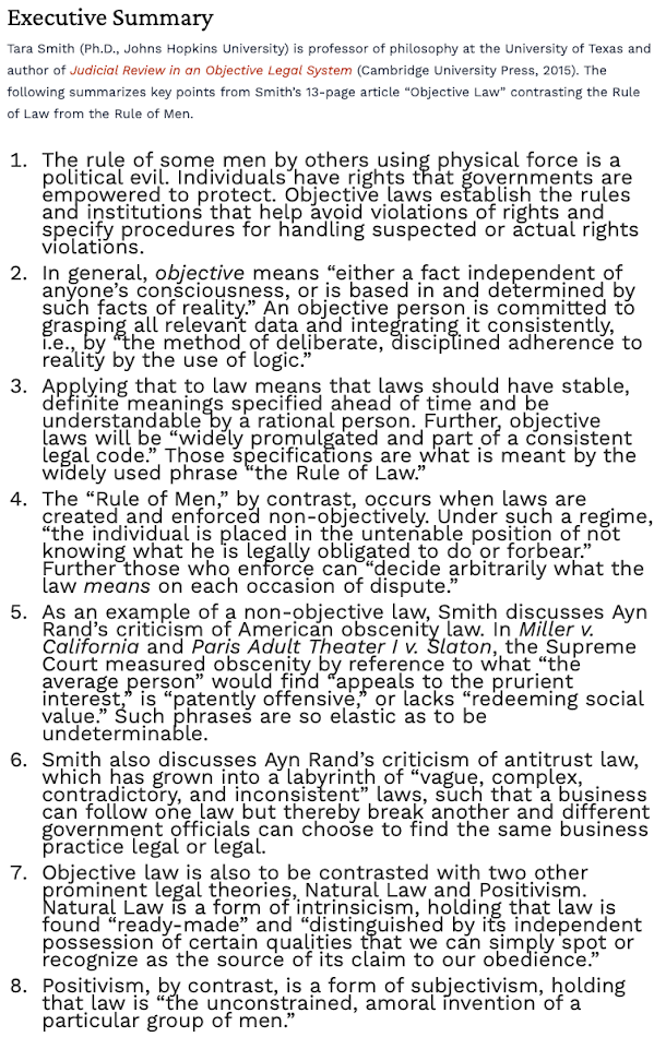 Not PC: Rule of Law v Rule of Men (Plague Edition)