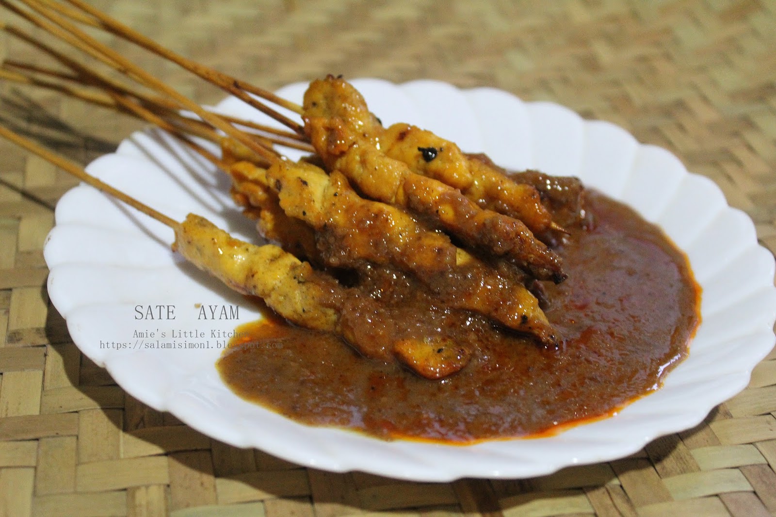 Sate Ayam Harga 50 Sen Secucuk - Amie's Little Kitchen