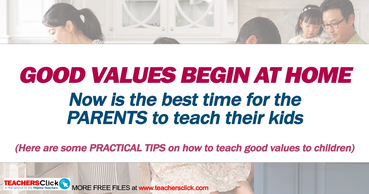 Practical tips on how to teach good values to children - Teachers Click
